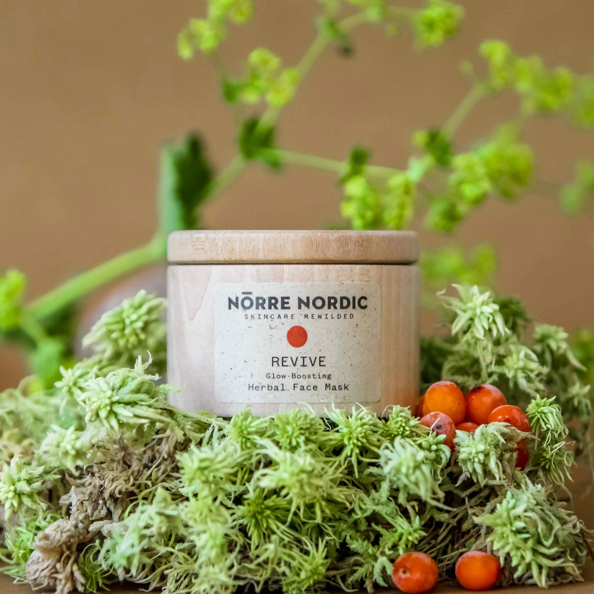 REVIVE Glow-Boosting Herbal Face Mask – NÖRRE NORDIC